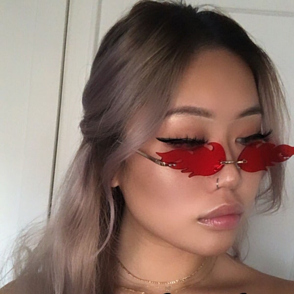 Flame Sunglasses - Etsy