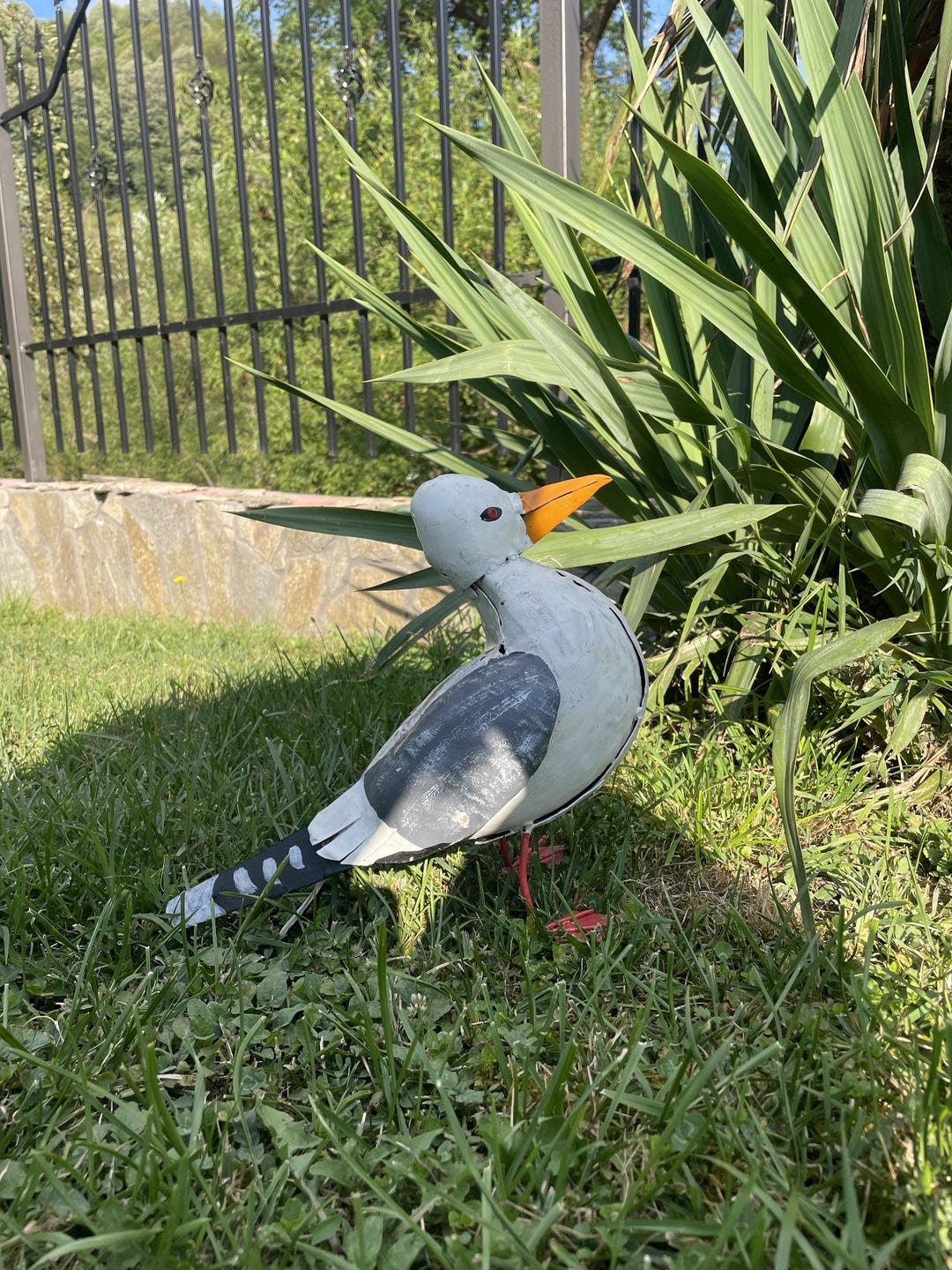 Seagull Metal Sculpture for Pond - Outdoor Garden Decor - Etsy UK