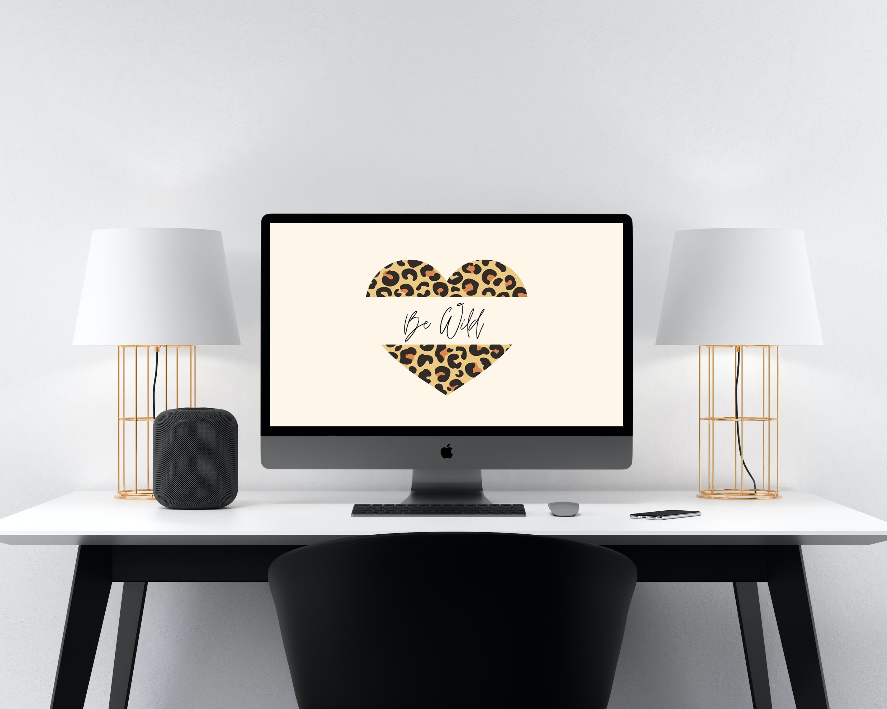 Leopard Print Desktop/tablet Wallpaper Pack - Etsy