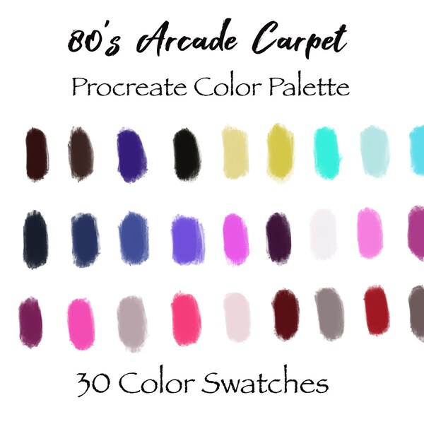 80s Color Palette - Etsy