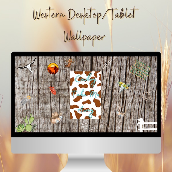 Western Desktop Wallpaper - Etsy