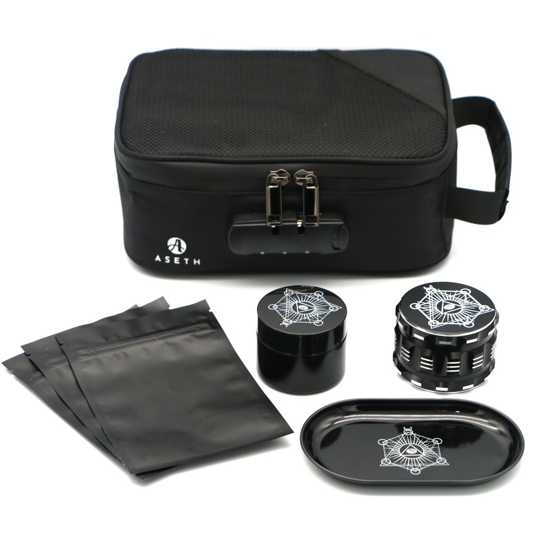 Stash Box, Smell Proof Bag With Combination Lock, Lockable Stash Box ...