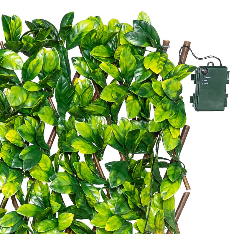 Instant Artificial Screening Fencing Realistic 2M X 1M With Battery ...