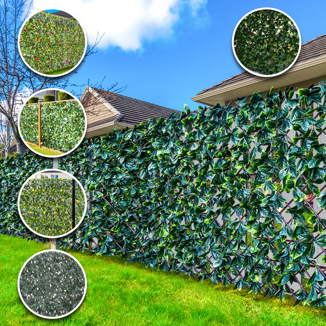 Instant Artificial Screening Fencing Realistic 2M x 1M Can Be Extended ...
