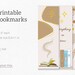 Printable Bookmarks Bookworm Bookmark Digital Bookmark - Etsy