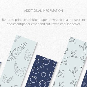 DOUBLE Color Printable Bookmark Set, Modern Bookmarks, Line Art Design ...