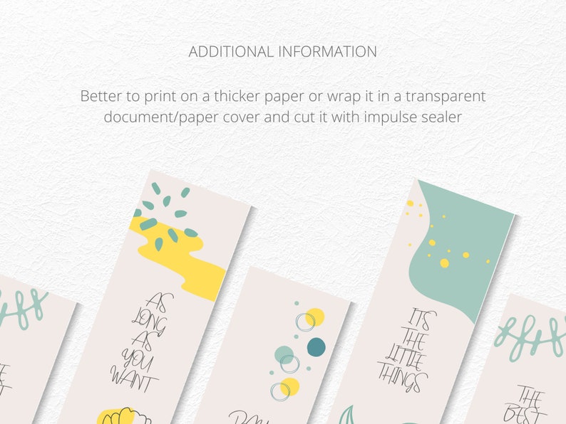 Printable Bookmarks Green Yellow Bookmark Digital Bookmark - Etsy