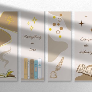 Printable Bookmarks, Bookworm Bookmark, Digital Bookmark, Bookmark Set ...