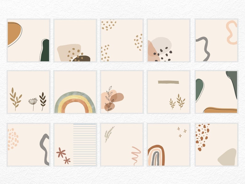 32 Neutral Printable Blank Affirmation Cards, Blank Scripture Cards ...