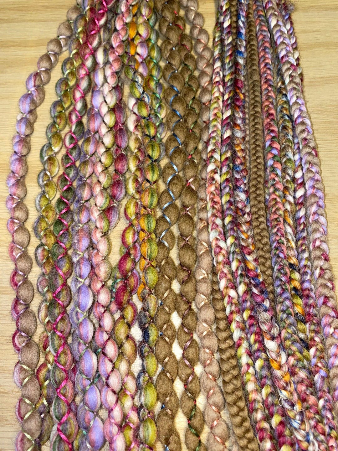 Pressed Flower Wool Dreadlock Extensions - Etsy