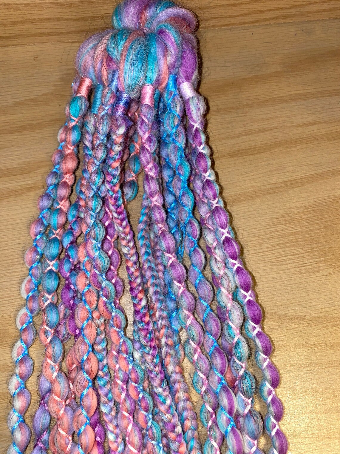 Unicorn Wool Dreads Braids Multi Color - Etsy