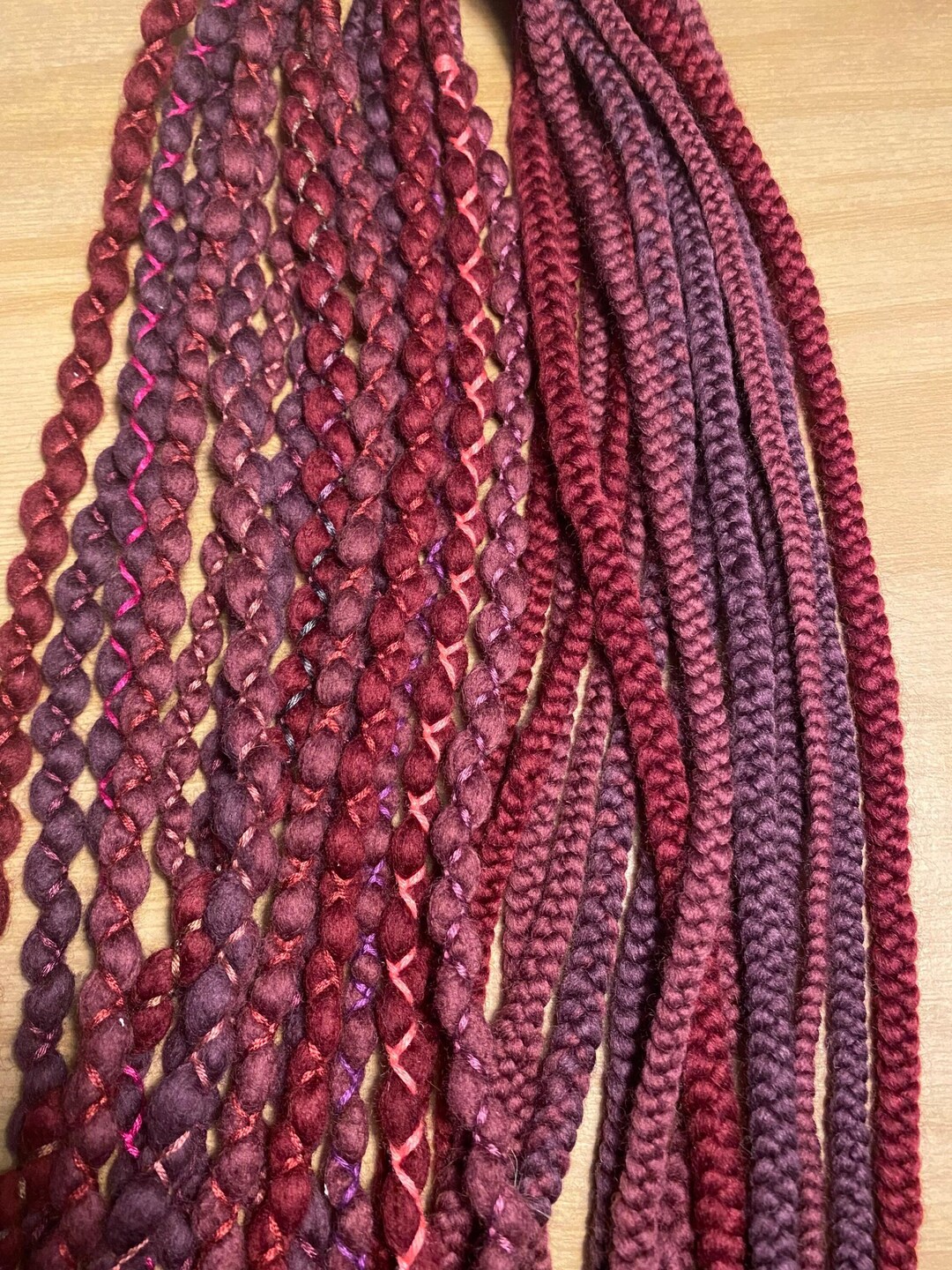 Merlot Mix Wool Locs - Etsy