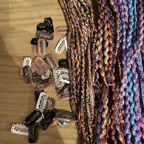 10 Custom Clip in or Braid in Dreadlock Extensions Standard - Etsy