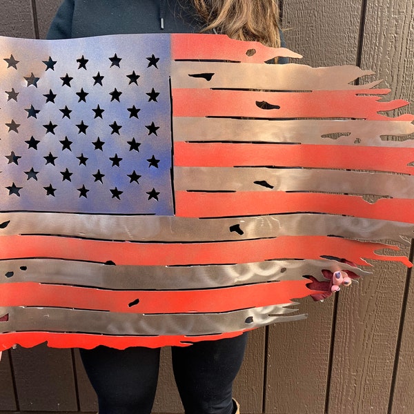 Rustic Flag - Etsy
