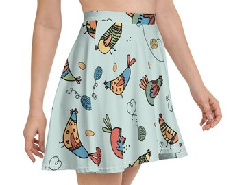 Chicken Print Skirt - Etsy