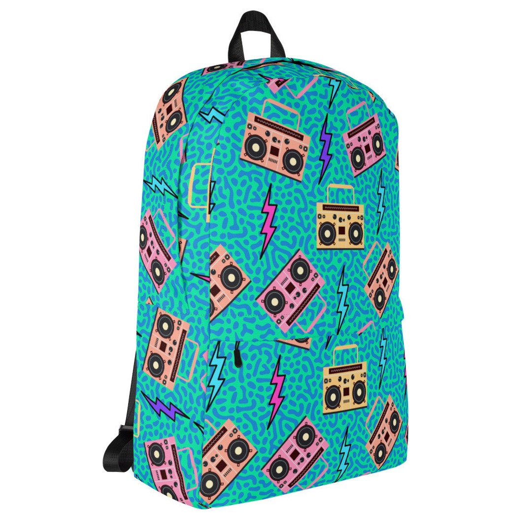 Retro 90s Party Backpack Cassette Player Drawstring Bag - Etsy