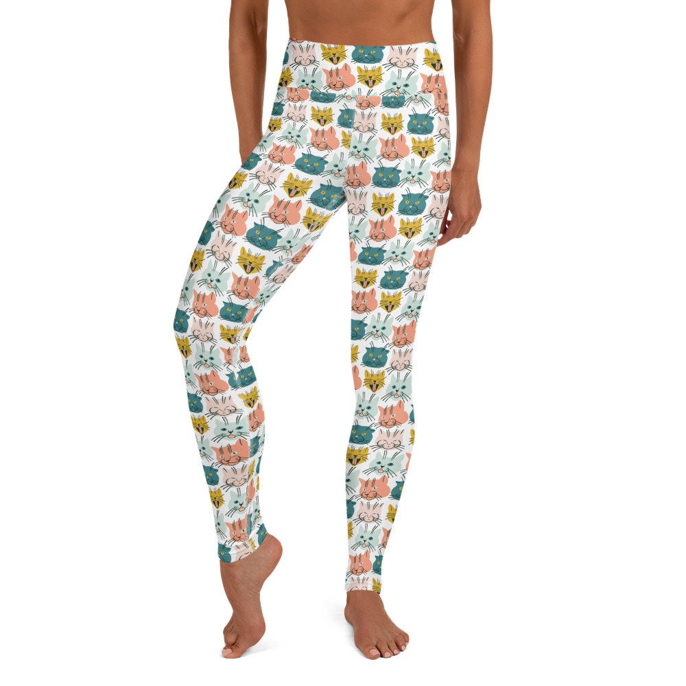 Funny Cats Meme Premium Yoga Leggings | Cute Kitty Workout Leggings sold by Divya Reddy | SKU ...