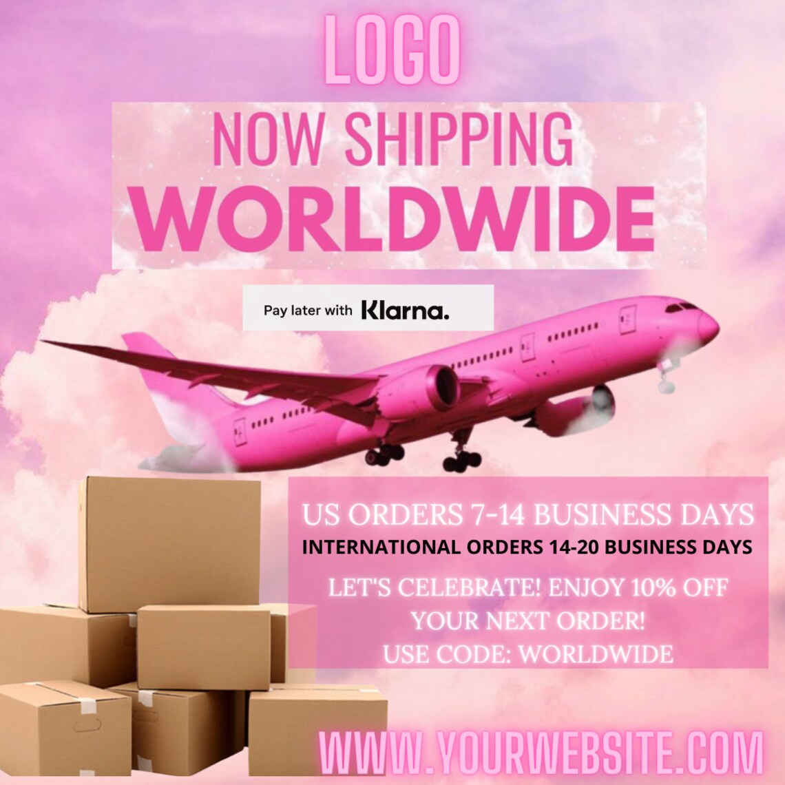 DIY Orders Have Shipped Flyer Design Template Canva Flyer | Etsy