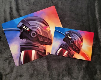 Mass Effect 3 Femshep Commander Shepard N7 Day Art Print 11x17 Inch ...