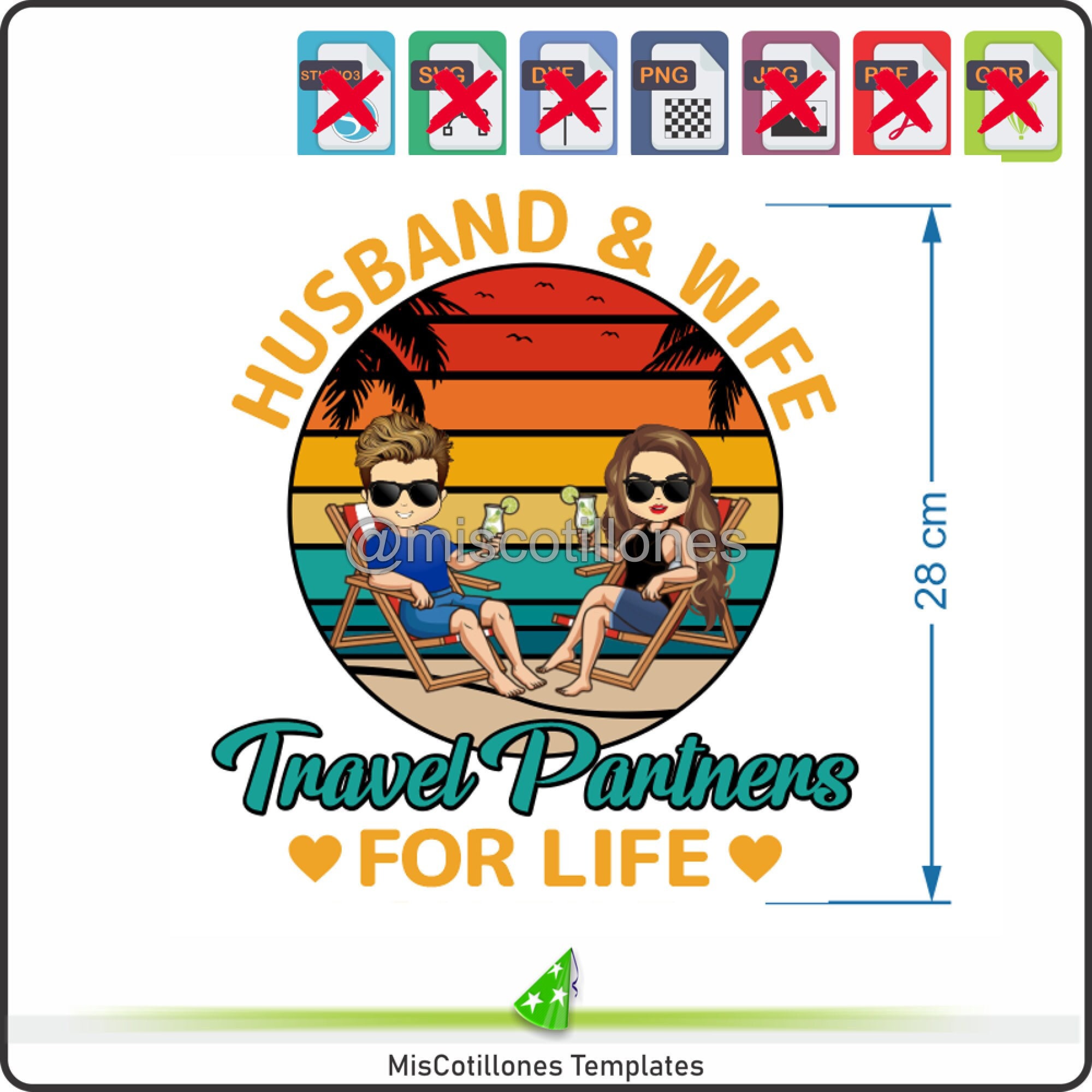 Husband and Wife Travel Partner Svg - Etsy