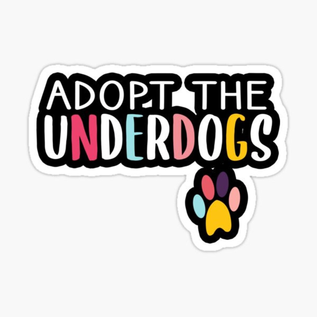 Adopt the Underdog Sticker - Etsy