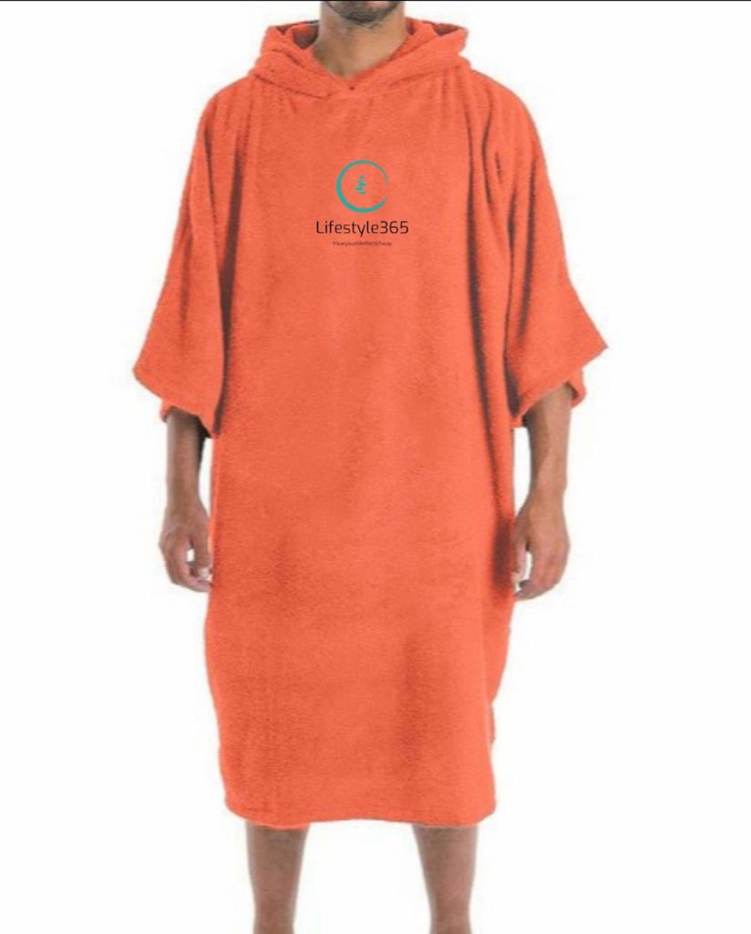 100% Cotton Terry Towel Dry Poncho Adult Black Orange Blue - Etsy UK