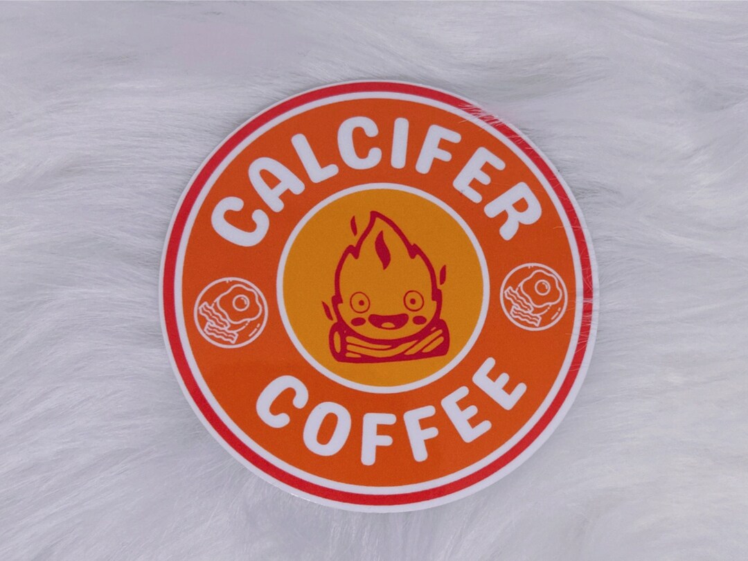 Fire Demon Coffee Sticker - Etsy
