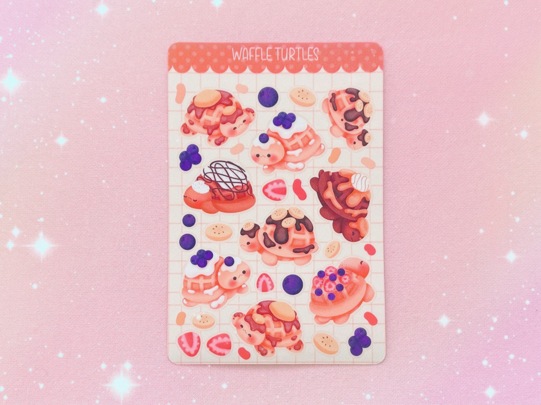 Waffle Turtles | Sticker Sheet - Etsy