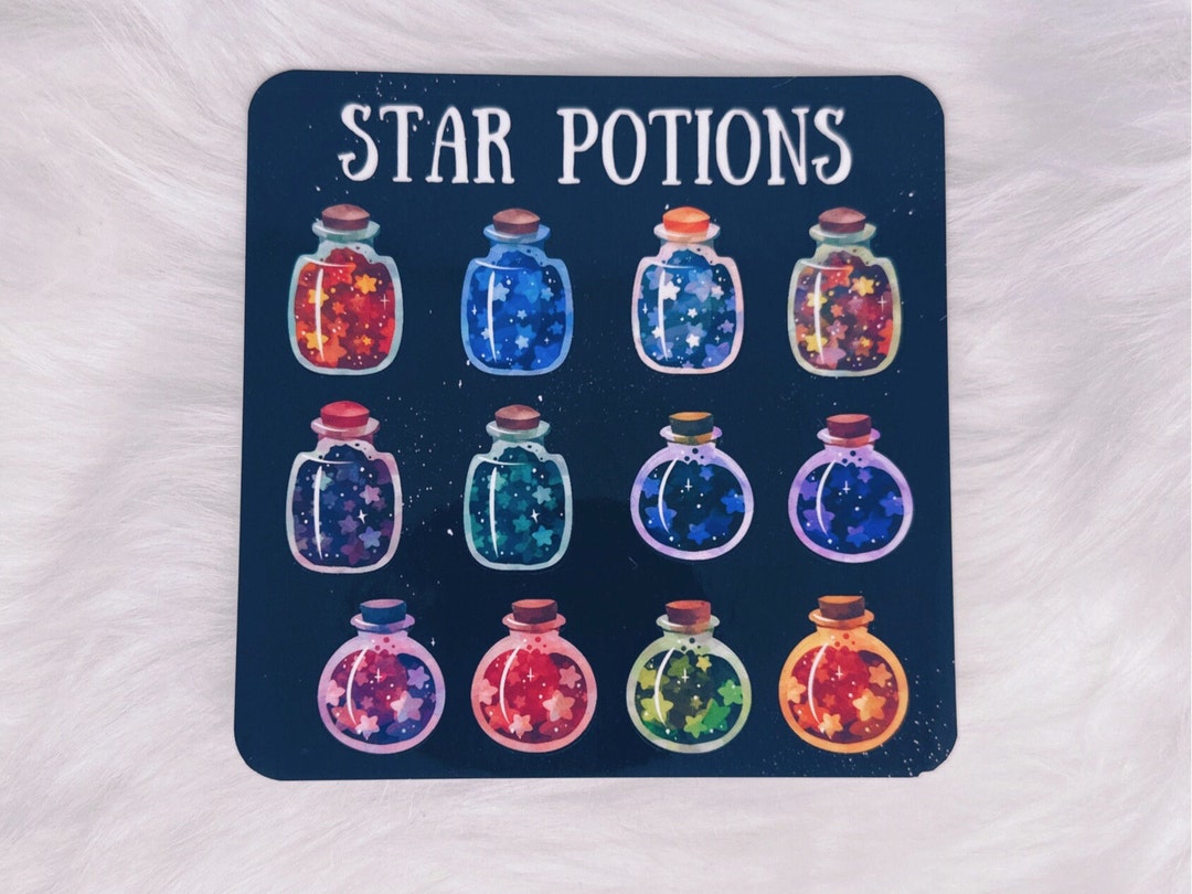 Star Potions Sticker Sheet - Etsy