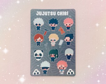 Gojo X Geto Sticker Jujutsu Kaisen Holographic Glitter Waterproof Anime ...