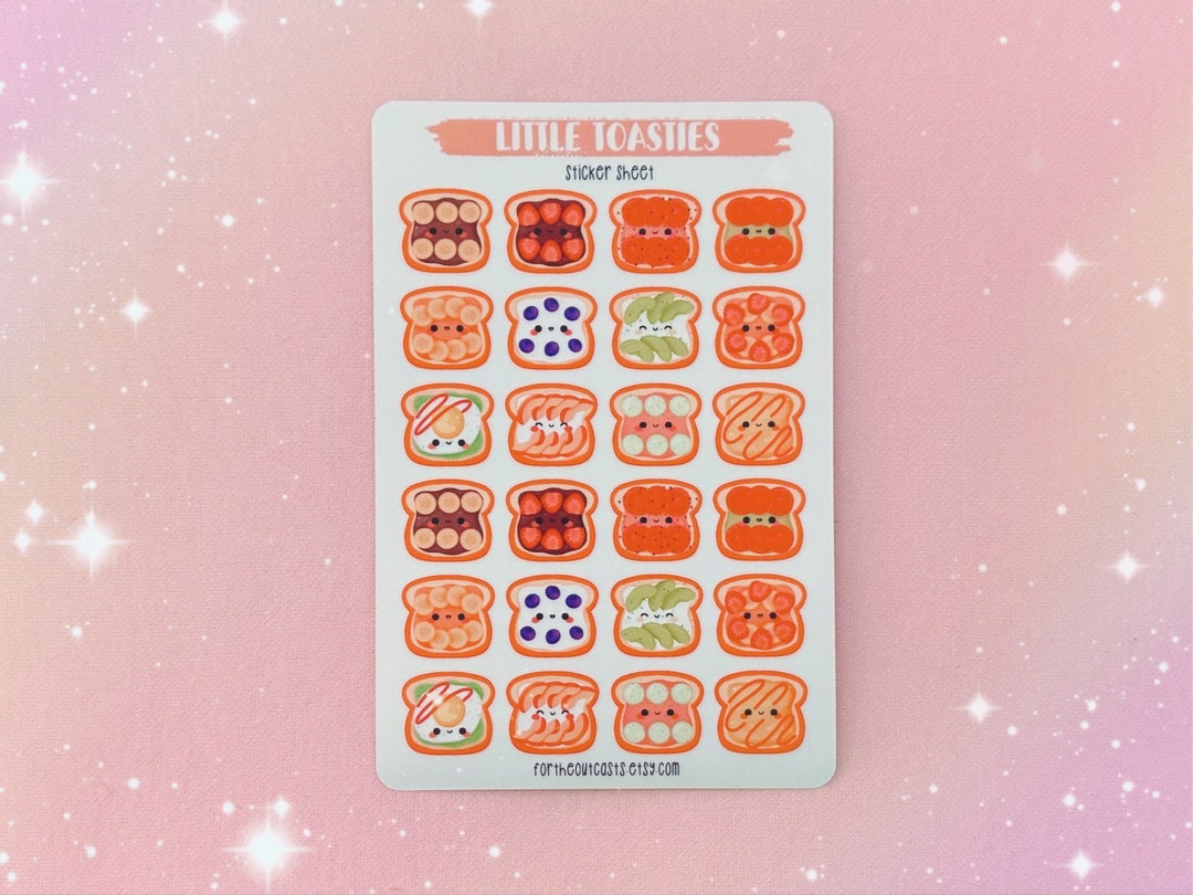 Little Toasties | Sticker Sheet - Etsy