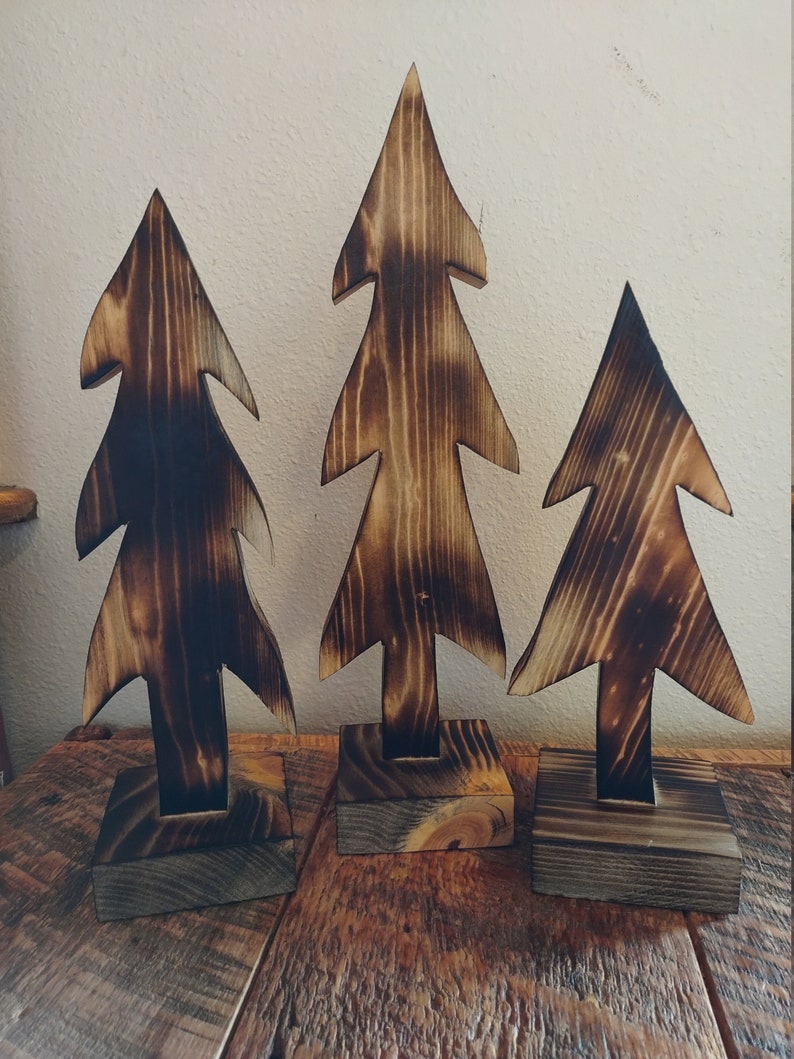 Rustic Wooden Décor Trees | Etsy