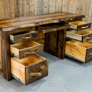 Amish Made Computer Desk With Keyboard Drawer | Wood Desk | Free ...