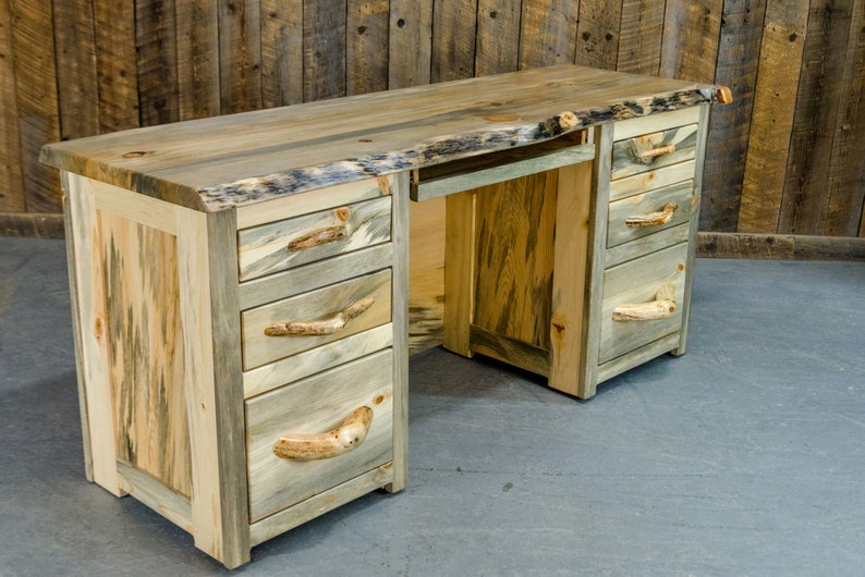 Amish Made Computer Desk With Keyboard Drawer | Wood Desk | Free ...