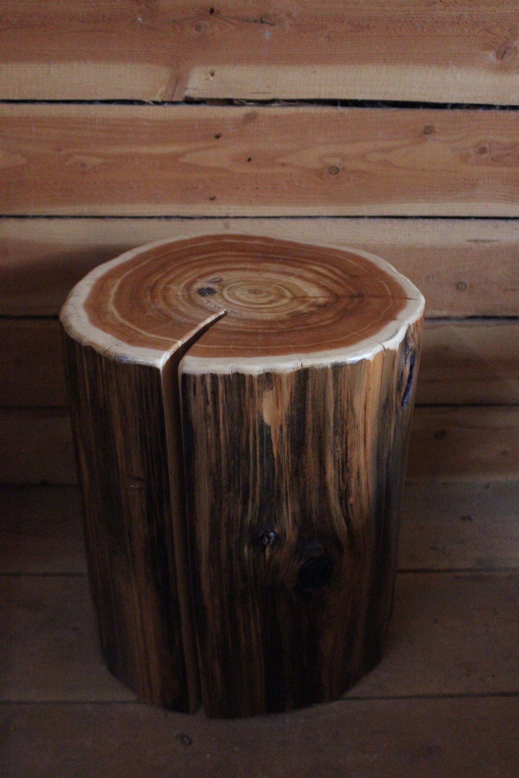 Cedar Stump Side/end Table | Etsy