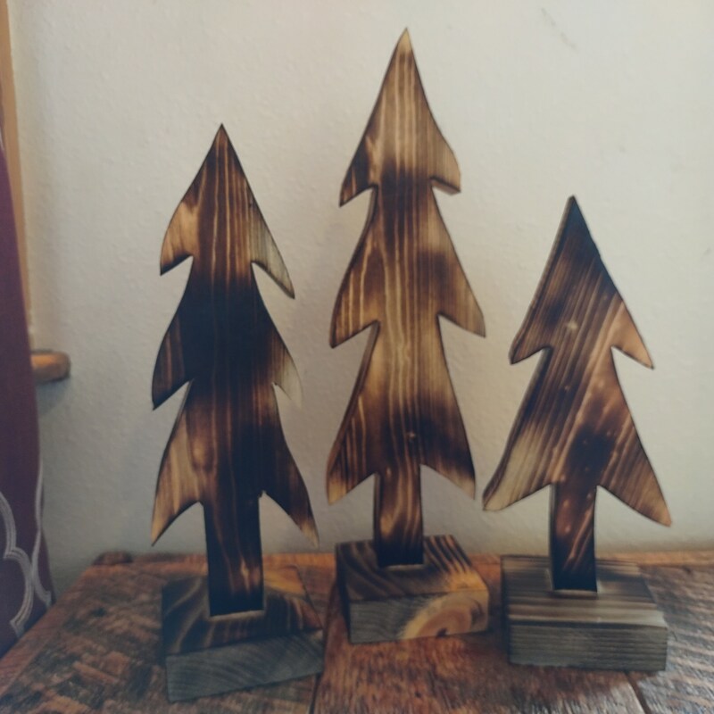 Wooden Trees Decor - Etsy