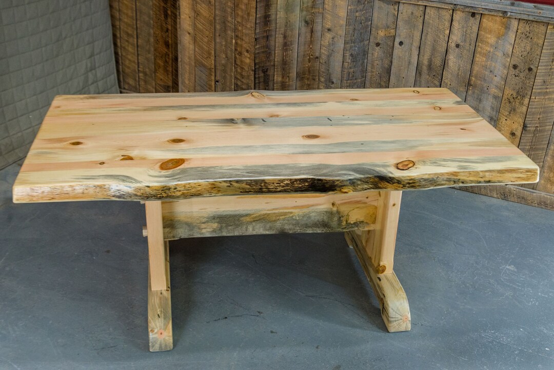 Amish Made Kitchen Table | Dining Table | Wood Table | Blue Pine Table ...