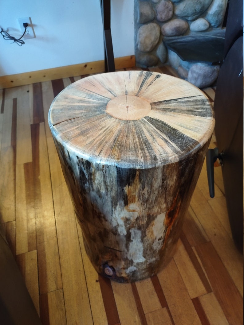 Lodgepole Pine Cowboy Stump/side Table - Etsy