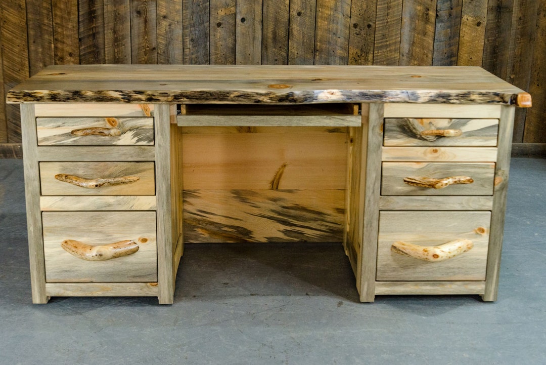 Amish Made Computer Desk With Keyboard Drawer | Wood Desk | Free ...