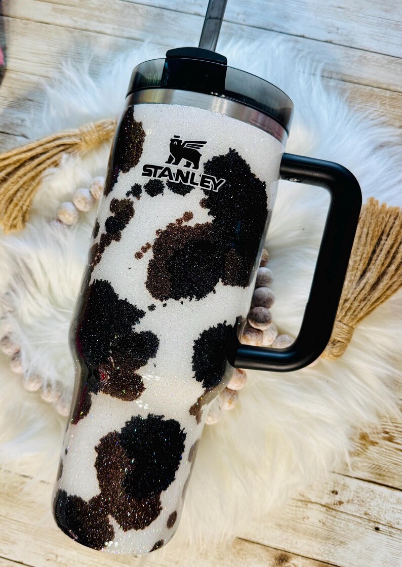 30oz or 40oz Cow Print Stanley - Etsy