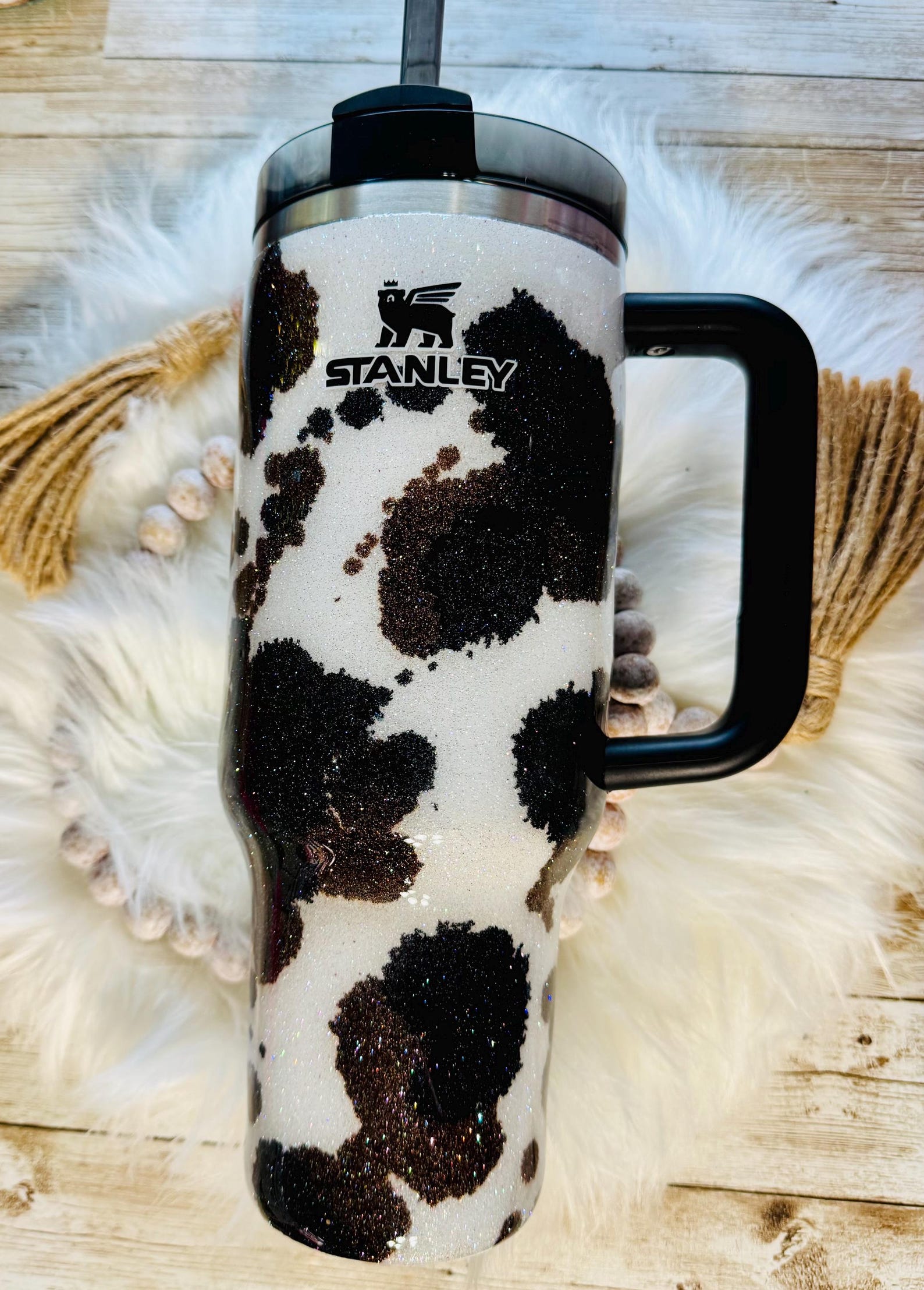 30oz or 40oz Cow Print Stanley - Etsy