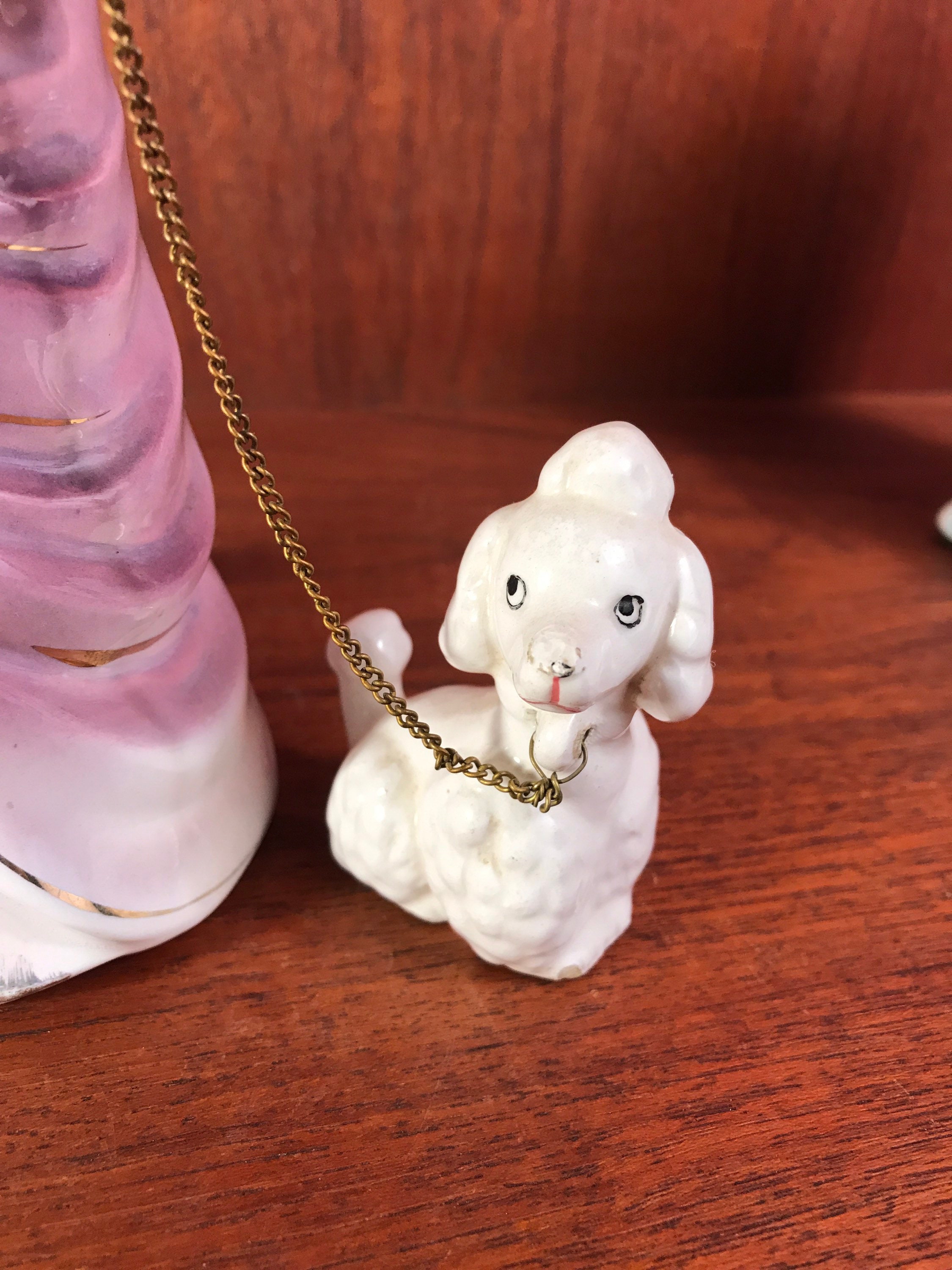 Lady and Dog Little Porcelain Puppet - Etsy Denmark