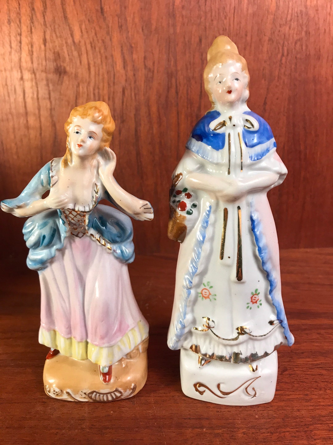 A Pair Lady Porcelain - Etsy
