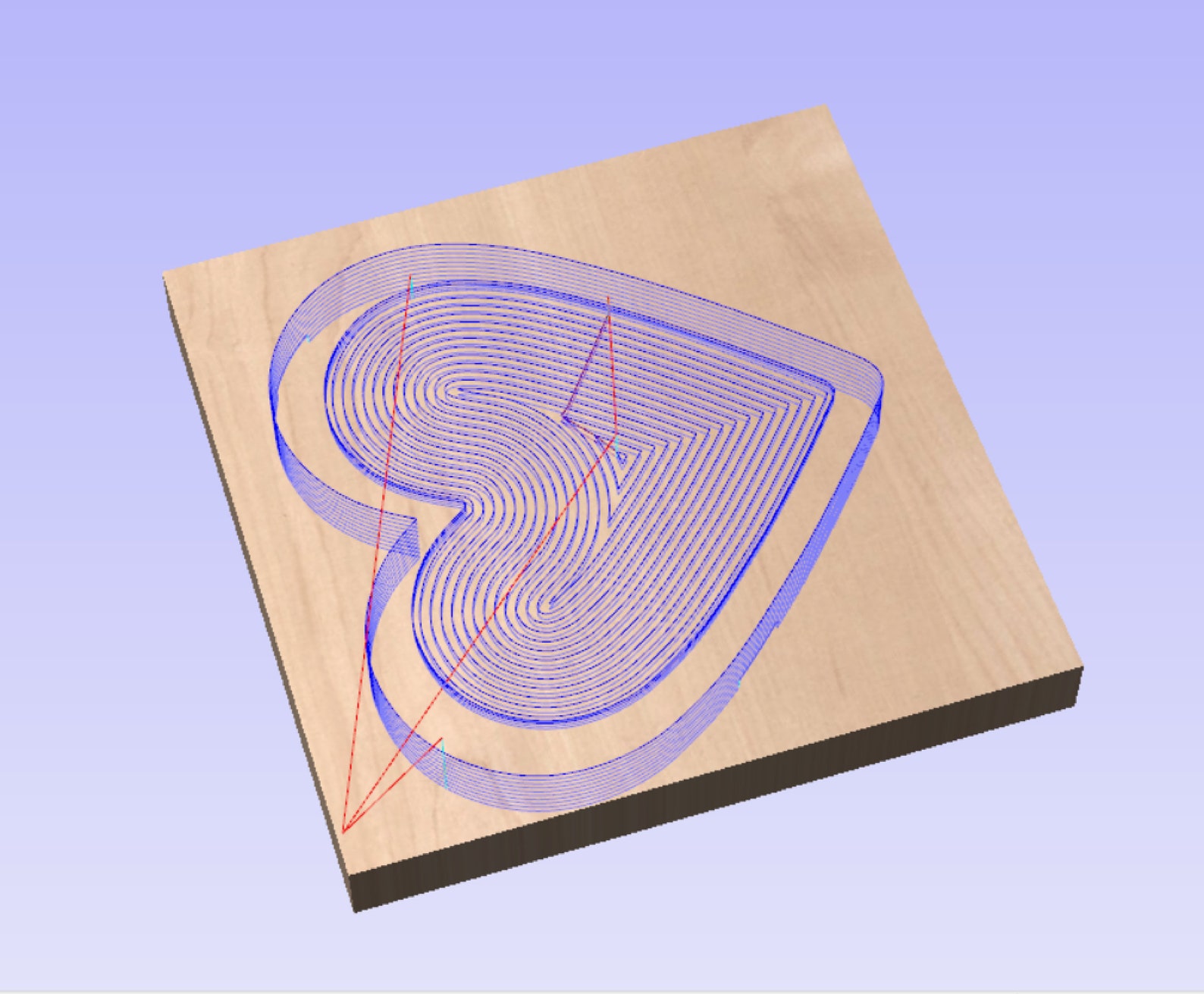 Heart Jewelry Tray CNC File - Carbide Create C2D and Vcarve CRV - Etsy