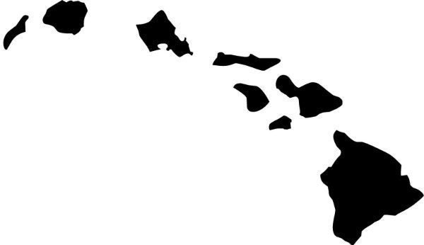 Hawaii Island Hawaiian Islands Image Files for Cricut, Laser Engraving ...