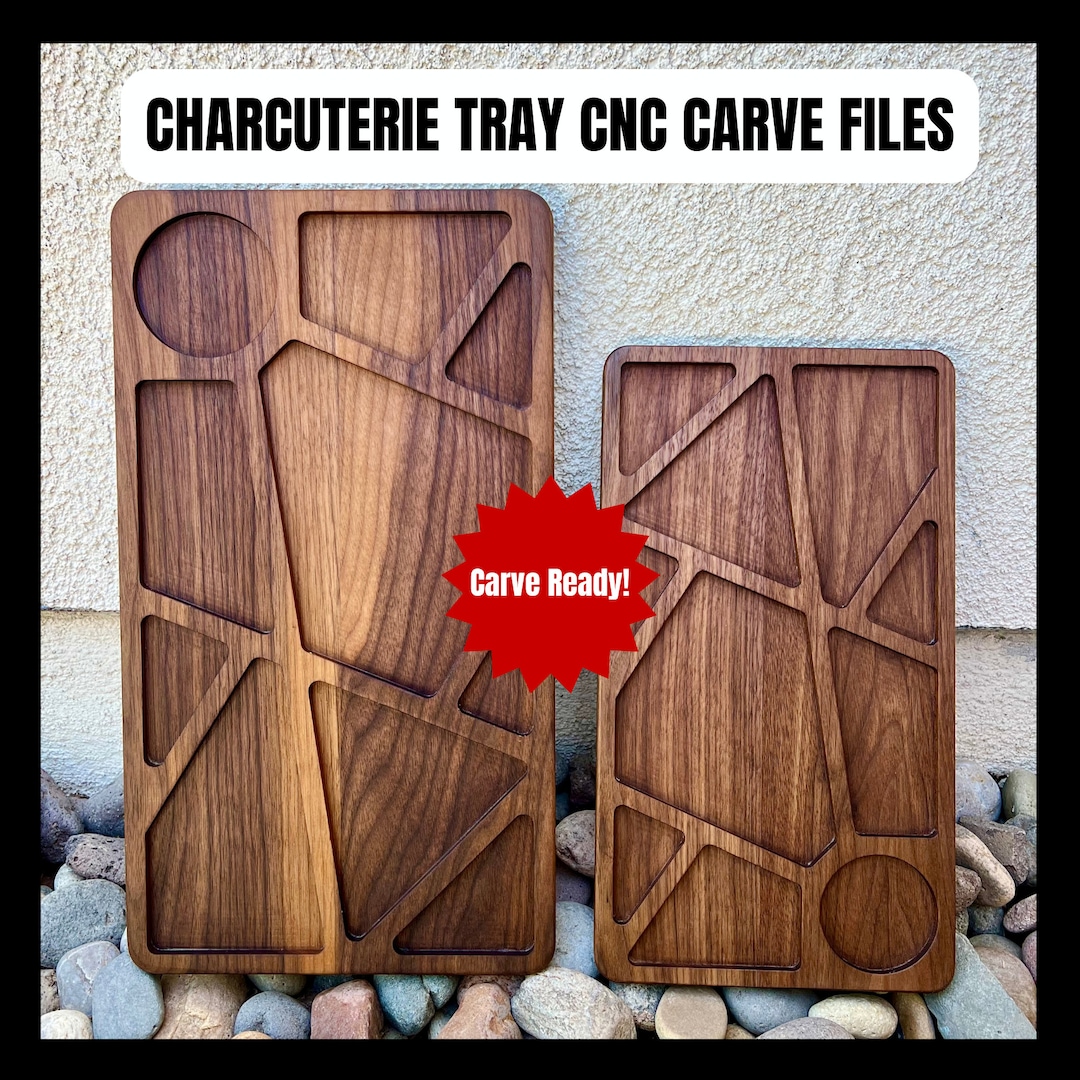 Charcuterie Tray CNC Carve File - Multiple Files Including C2D Shapeoko Files - Etsy