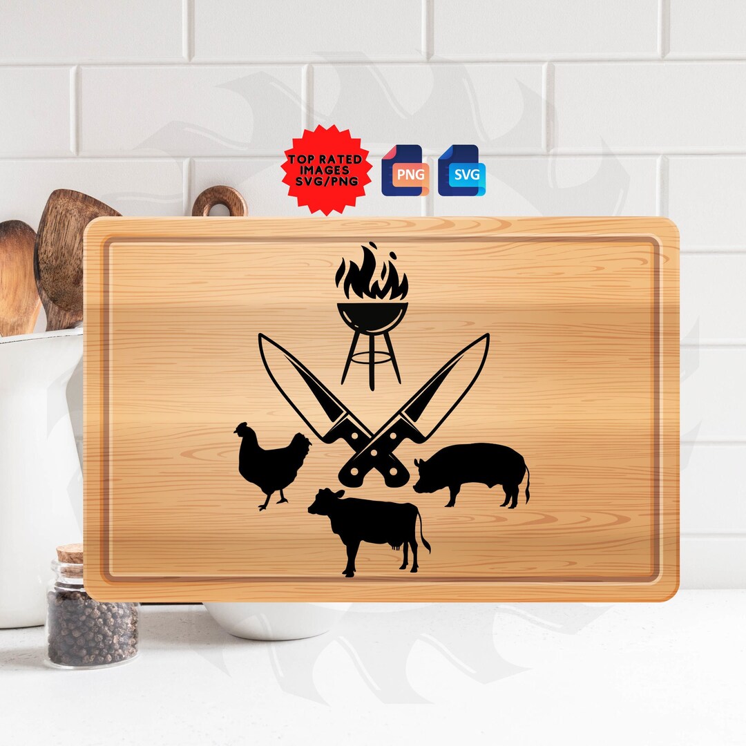 BBQ Digital Image - PNG and SVG Digital File for Clipart, Laser ...