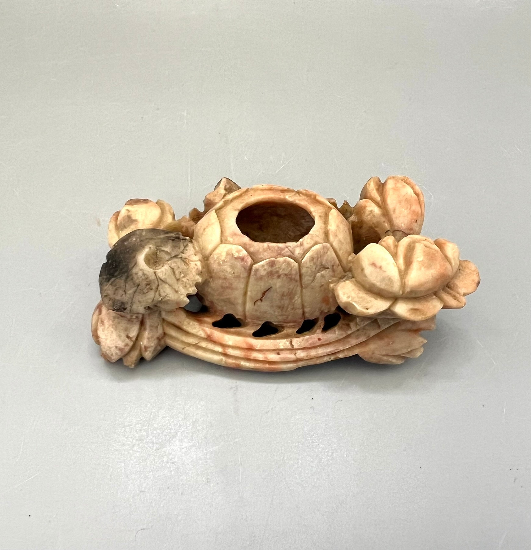 Antique Early 19the Century Ca. 1920 / 1930s Inkwell Hand Carved ...