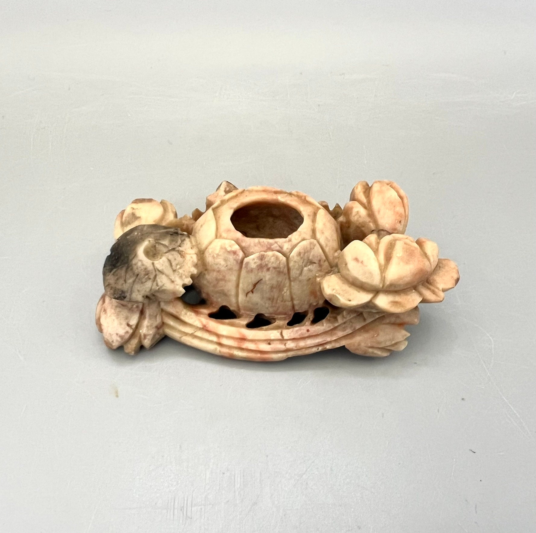 Antique Early 19the Century Ca. 1920 / 1930s Inkwell Hand Carved ...