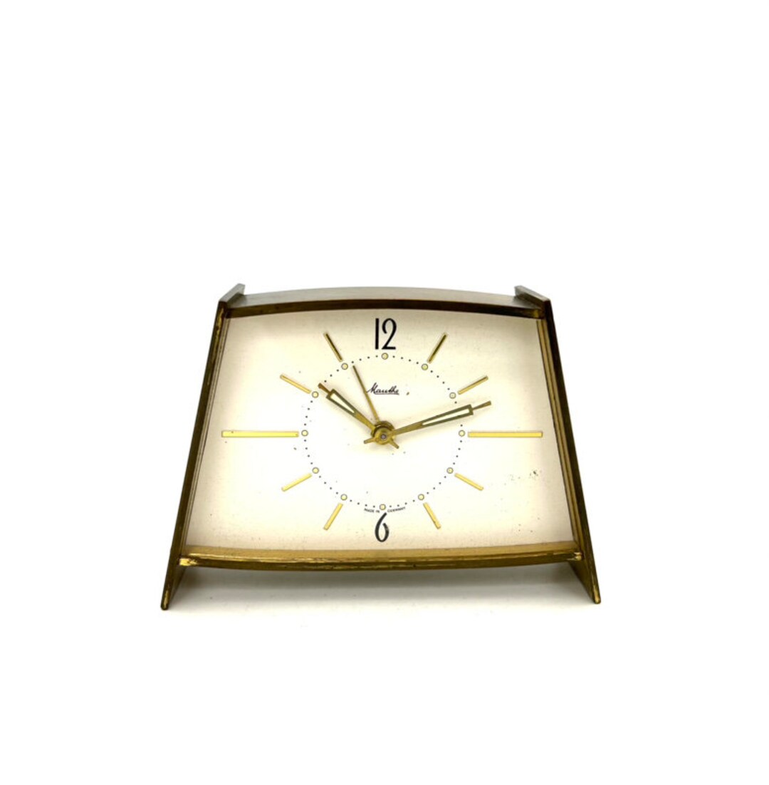 Mid Century Vintage Small Mauthe Germany Clock With Alarm. 1960s. - Etsy